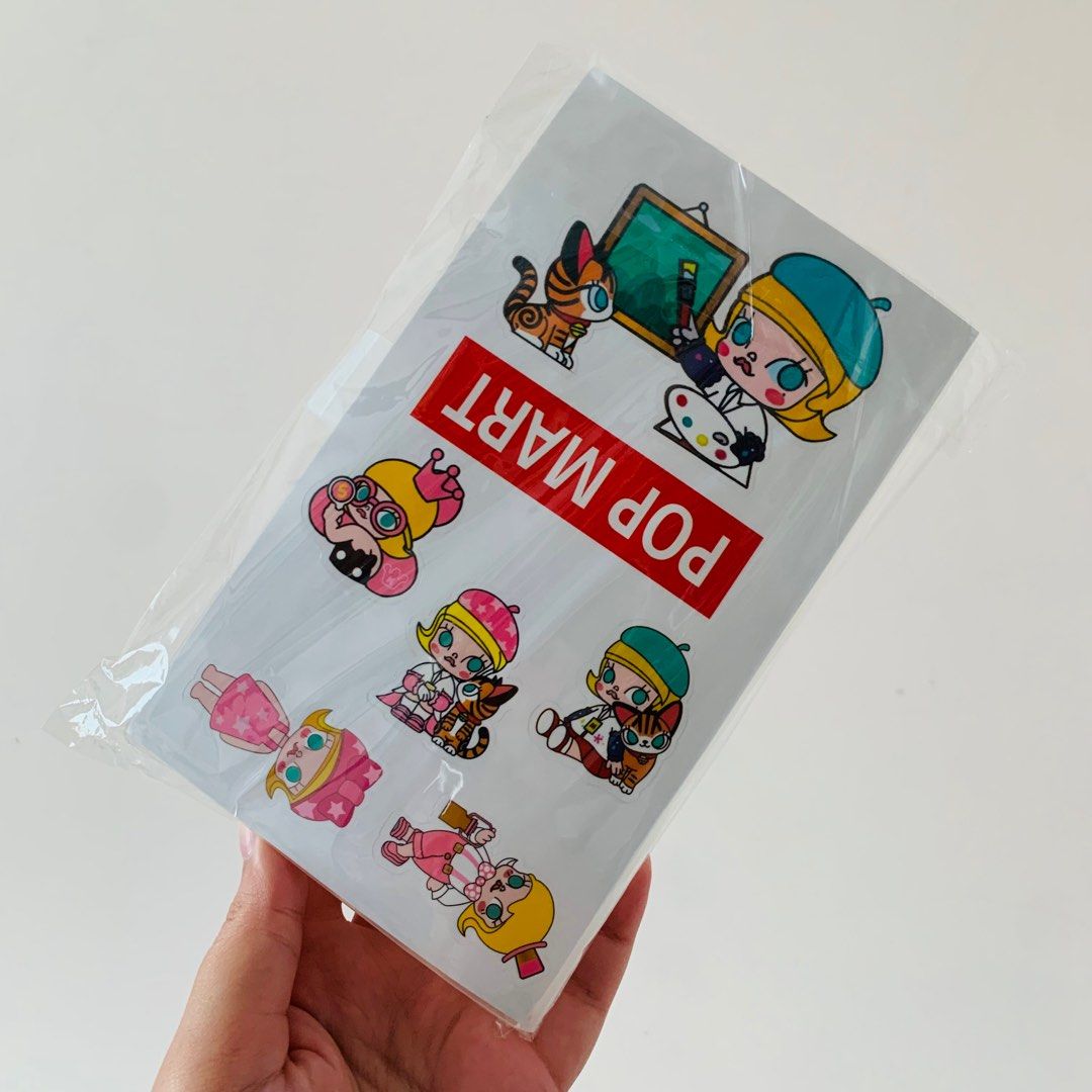 popmart transparent card file 240 pockets (bnip) with stickers, Hobbies ...