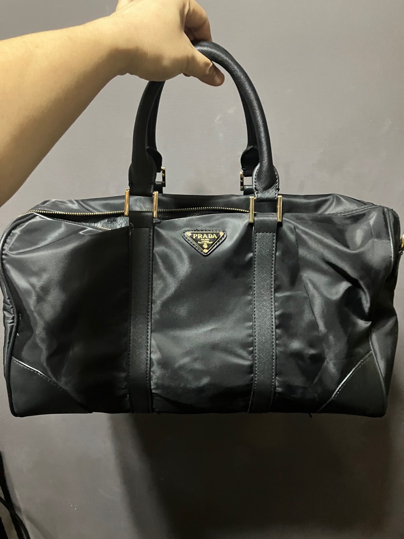 Prada Boston Bag, Luxury, Bags & Wallets on Carousell