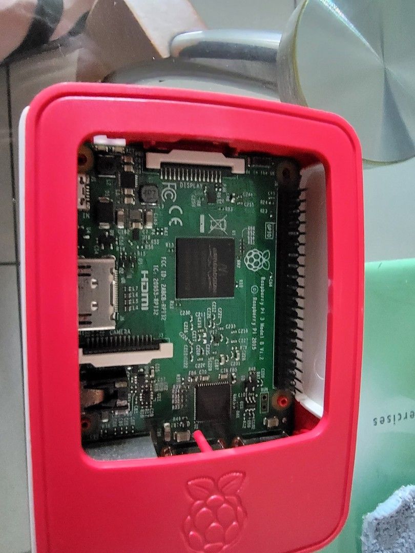 Raspberry Pi 3 B with Official Case, Computers & Tech, Desktops on Carousell