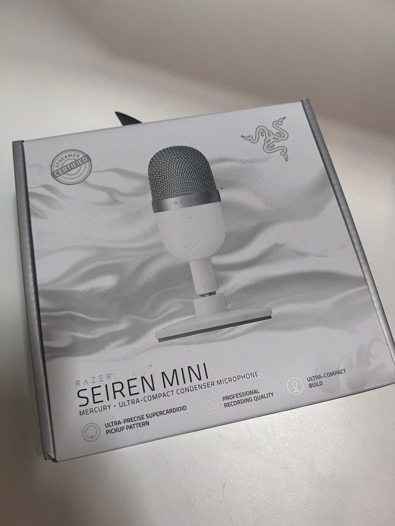 Razer Microphone Seiren Mini White , Audio, Microphones on Carousell