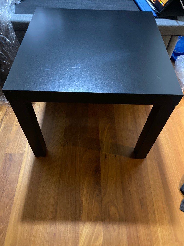 Regular black ikea side table, Furniture & Home Living, Furniture ...