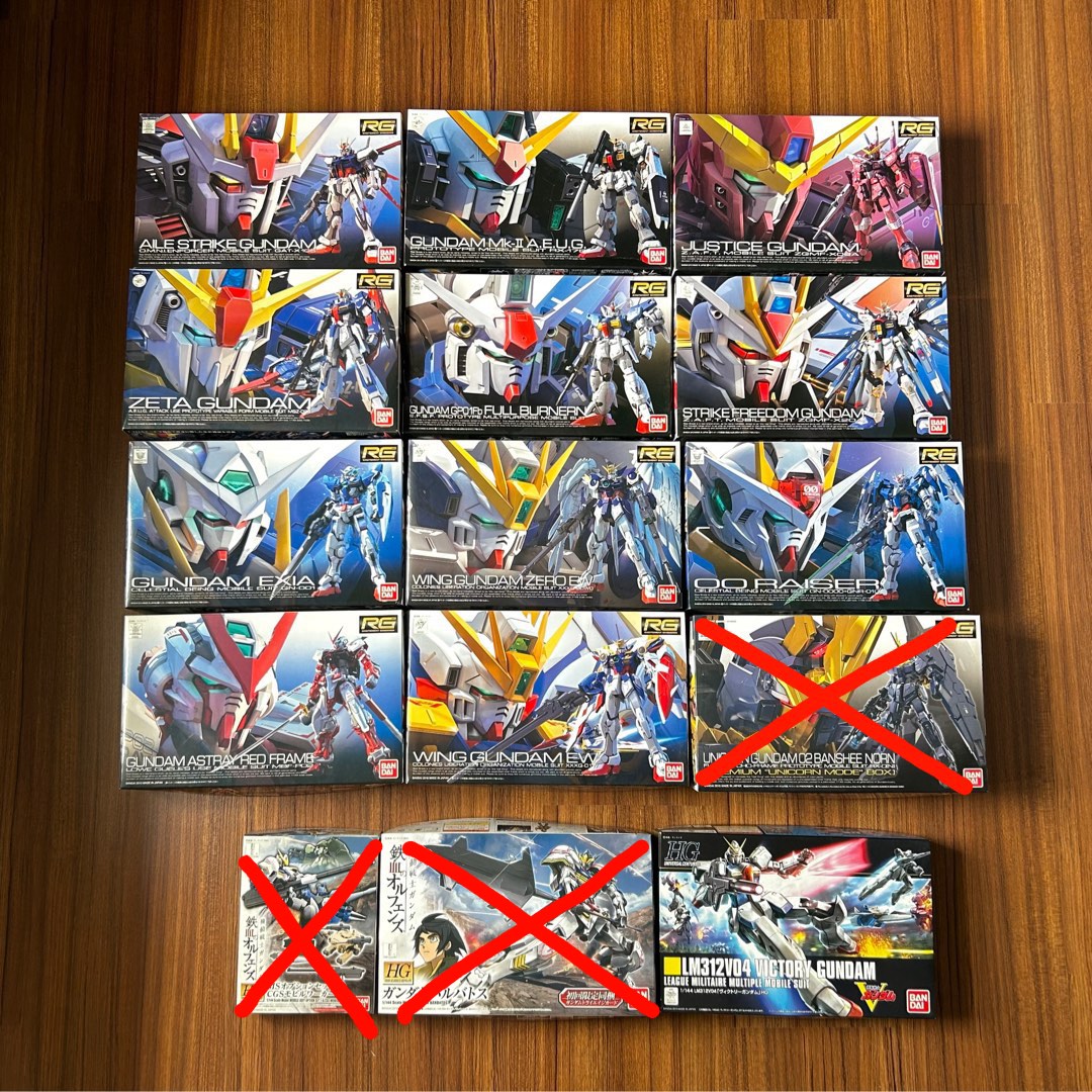 RG & HG Gundam (Built) Real Grade & High Grade Gunpla ($15 - $30) Lowest Market Price, Hobbies ...