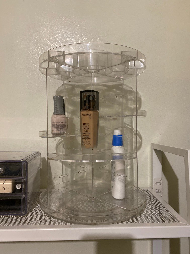 Rotating Acrylic Organizer (adjustable) on Carousell