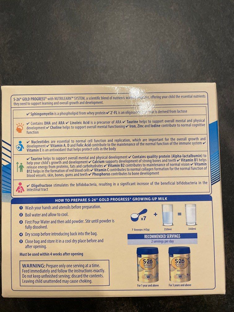 S26 Gold Stage 3, Babies & Kids, Nursing & Feeding, Breastfeeding & Bottle Feeding on Carousell