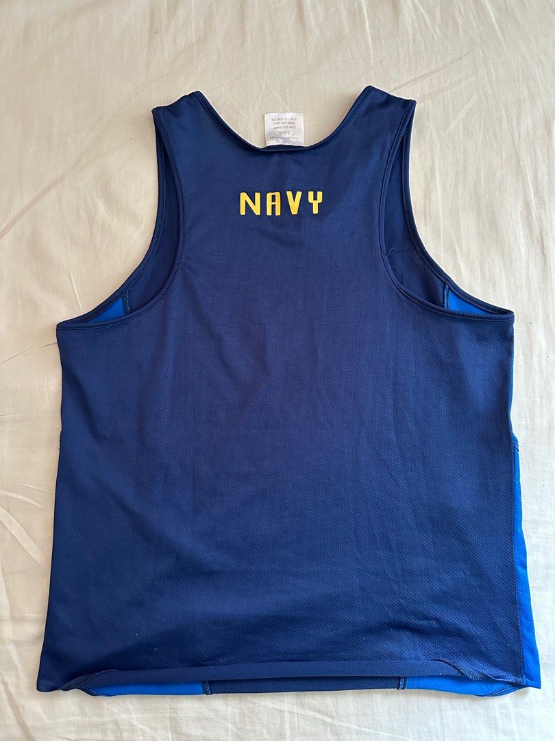 SAF RSN Navy PT Singlet, Men's Fashion, Activewear on Carousell