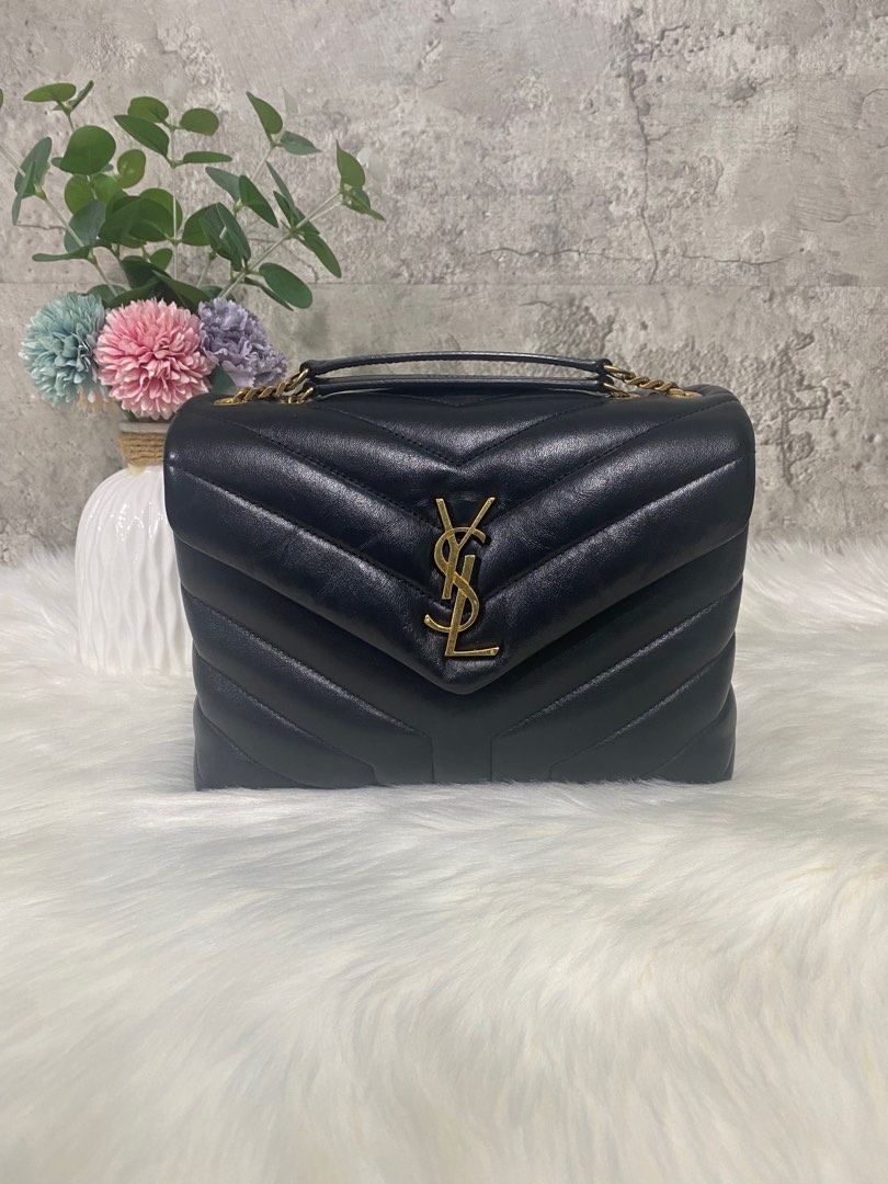 Saint Laurent YSL Lou Small Black, Luxury, Bags & Wallets on Carousell