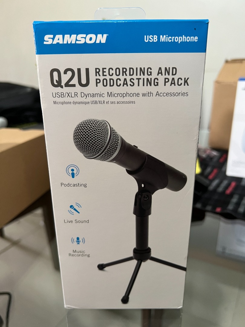 Samson Q2U Recording and Podcasting Pack - USB/XLR Dynamic Microphone ...