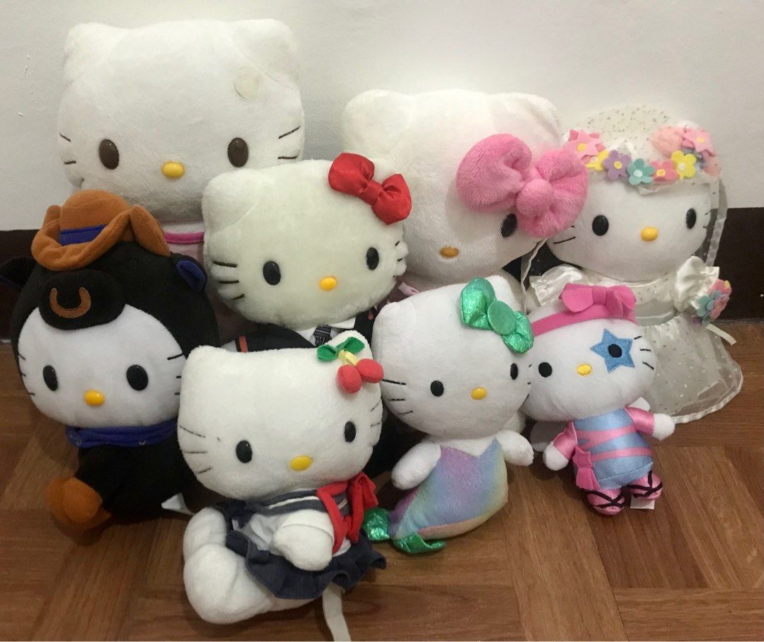 Sanrio Hello Kitty Plush Stuffed Toy Set, Hobbies & Toys, Toys & Games ...
