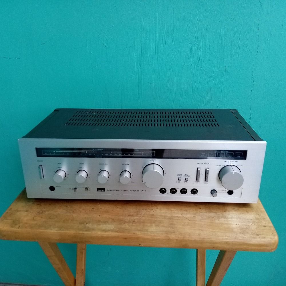 Sansui A-7 Amplifier || Serial No. 442051758 || Modified VU Meter ...