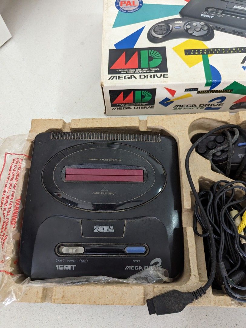 Sega mega drive 2 console boxed complete, Video Gaming, Video Game ...
