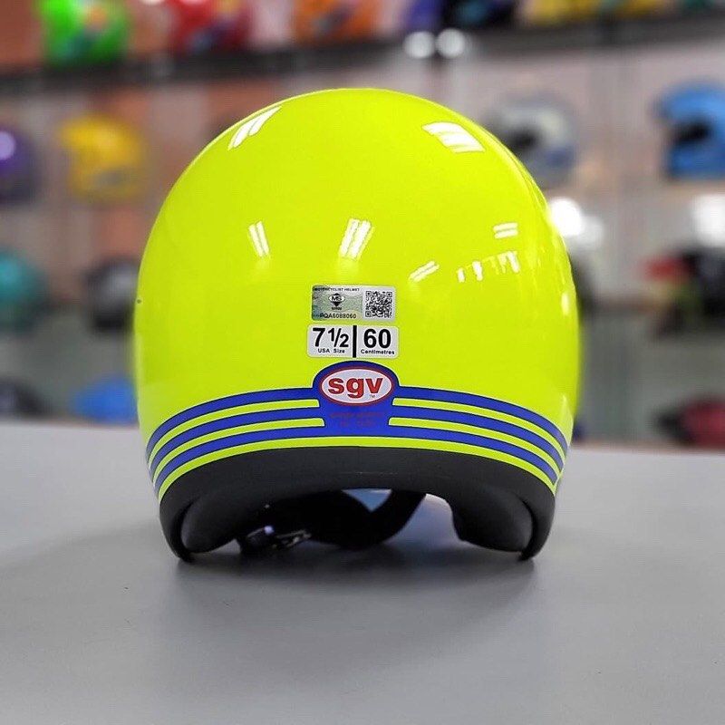 Sgv helmet special edition valentino yellow, Motorcycles, Motorcycle ...