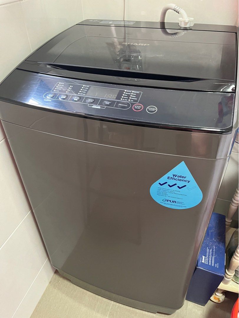 SHARP 8KG Top Load Washer ES-G80G, TV & Home Appliances, Washing ...