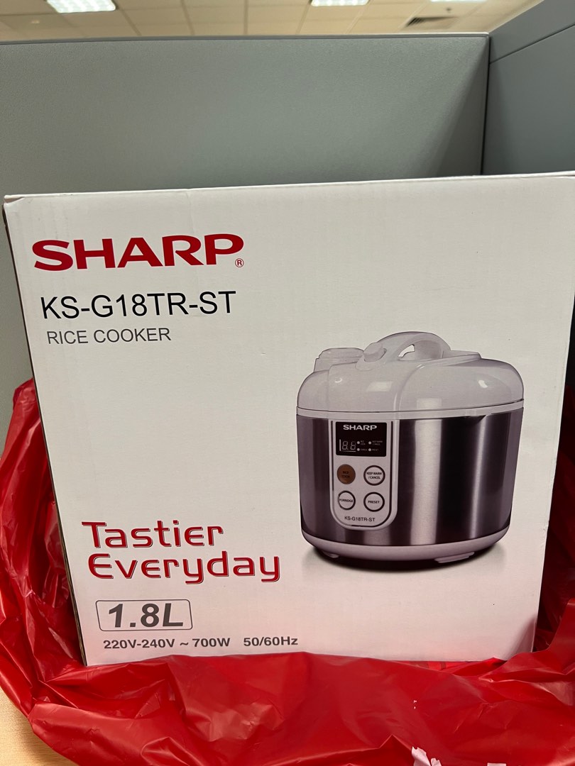 Sharp rice cooker 1.8L Brand new, TV & Home Appliances, Kitchen ...