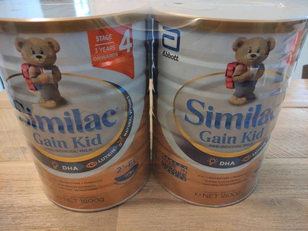 SIMILAC GAIN KID STAGE 4 1.8KG TWIN PACK, Food & Drinks, Other Food ...