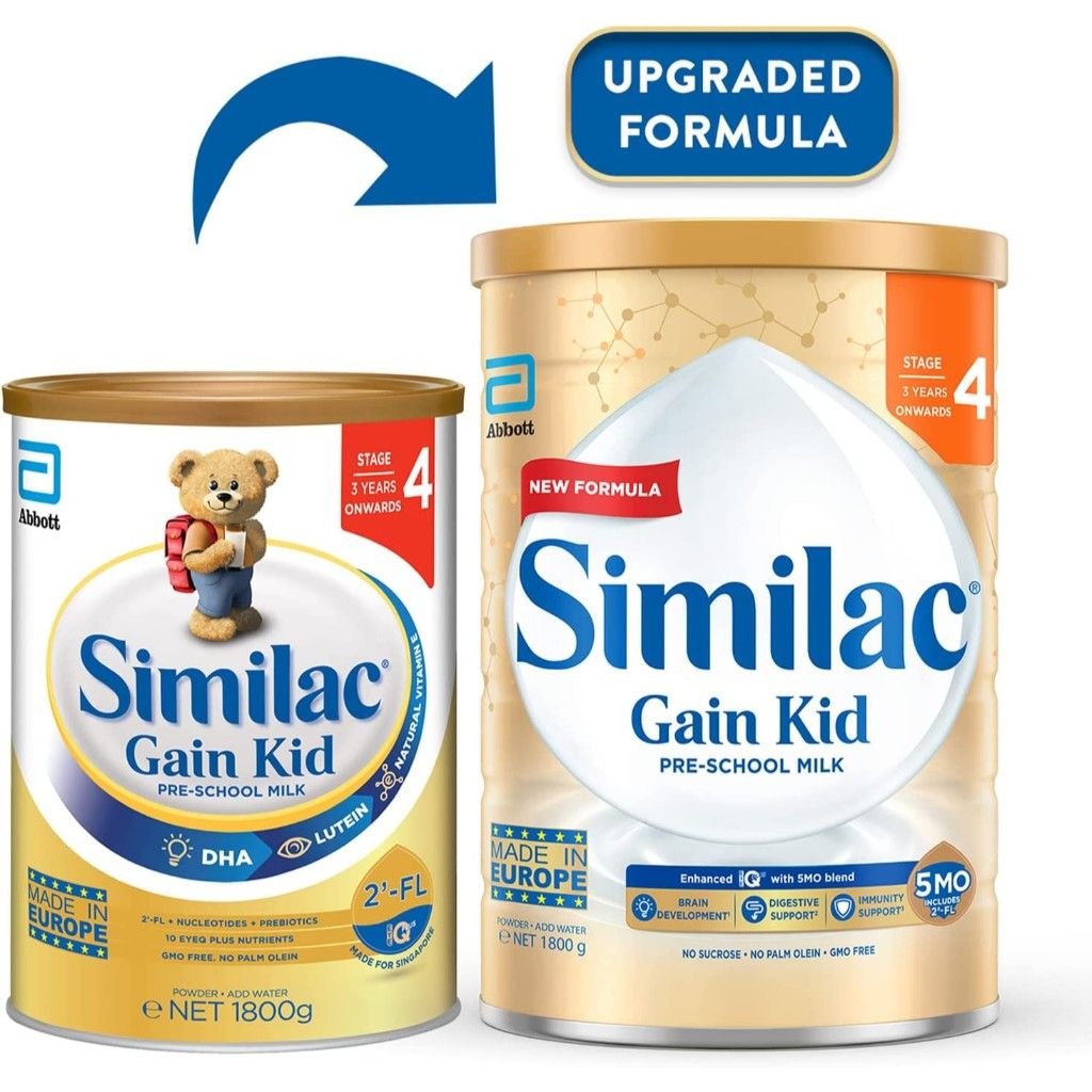 Similac Gain Kid Stage 4 SG 1.8Kg New Promo, Babies & Kids, Nursing ...