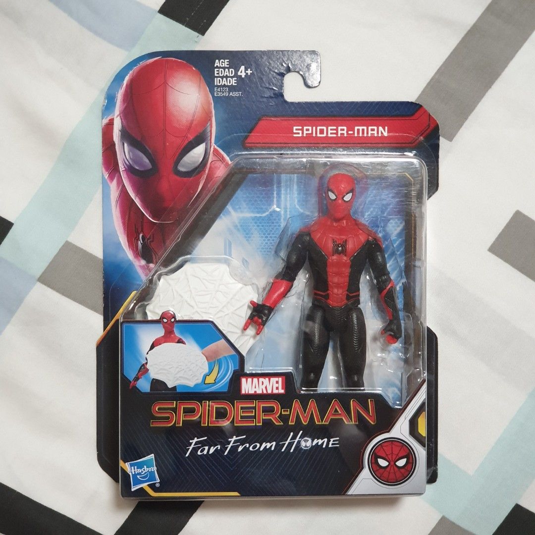 Spider-Man Figure 6-inch with Spin Shield [Far From Home Marvel Hasbro Spiderman] [BNIB ...