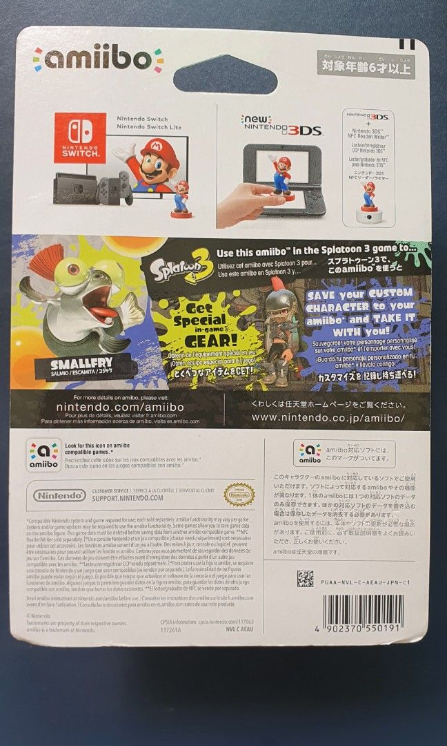 Splatoon 3 amiibo/ Nintendo switch/ Smallfry, Hobbies & Toys, Toys ...