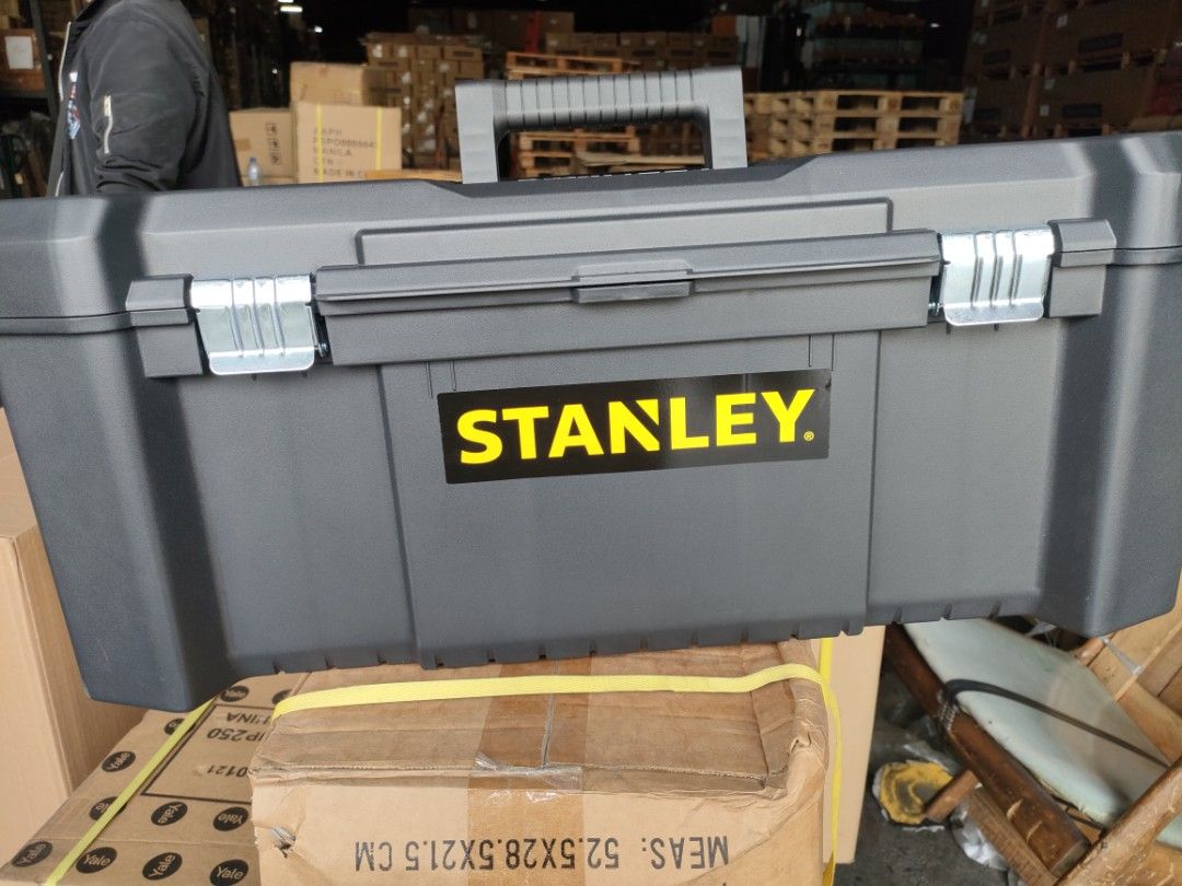 Stanley 82-976 Metal Latch Plastic Tool Box 26" (Essential), Commercial ...