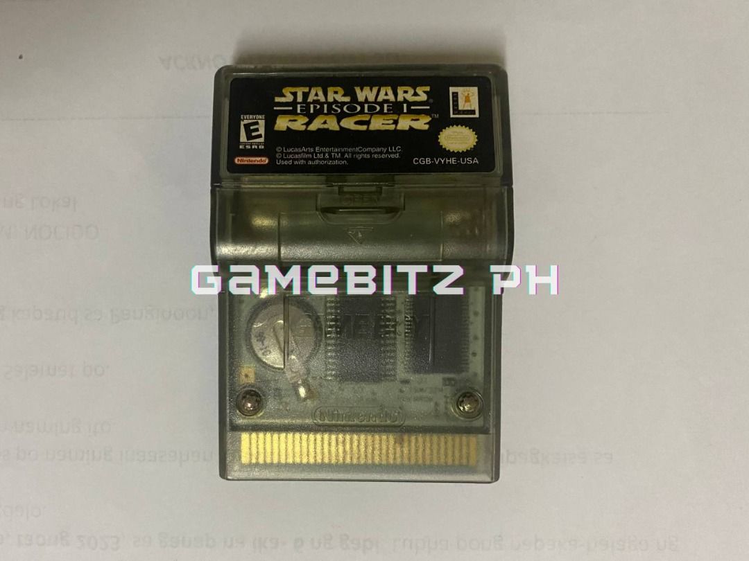 Star Wars Episode 1 Racer Gameboy Color Game, Video Gaming, Video Games ...