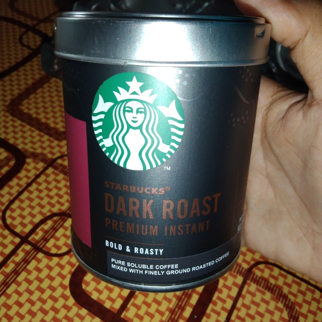 Starbucks Dark Roast Premium Instant Coffee Bold and Roasty 90g, Food ...