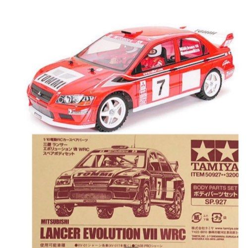 Stocks Arrived - Tamiya Mitsubishi Lancer Evo VII Tommi Rally Body ...