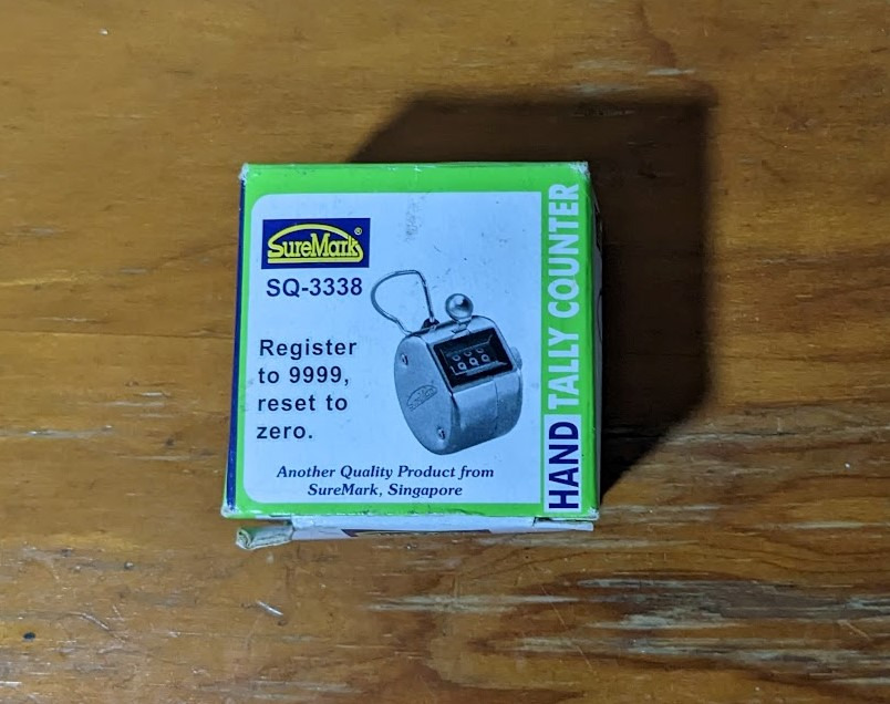 Suremark SQ-3338 Hand Tally Counter, Hobbies & Toys, Stationery & Craft ...