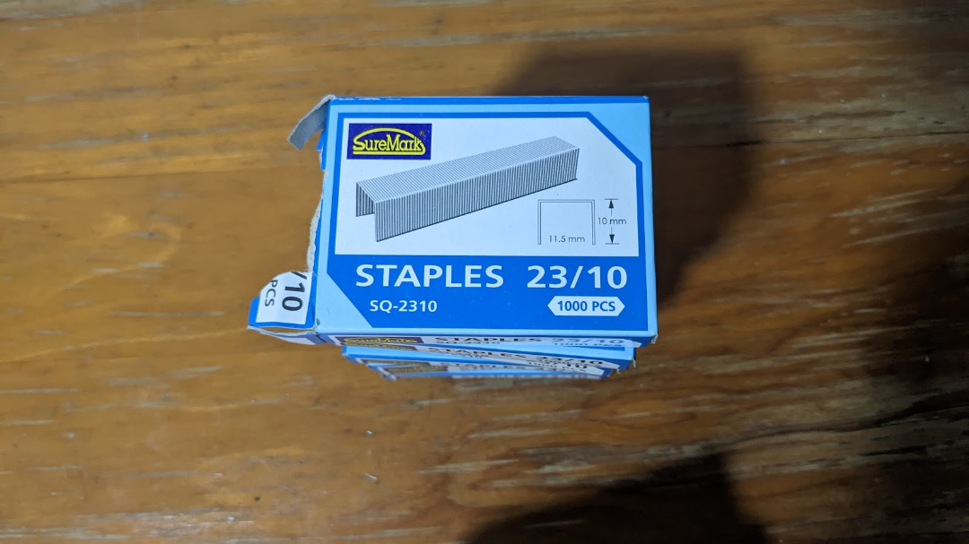 Suremark Staple bullet 23/10 7 boxes, Hobbies & Toys, Stationery ...