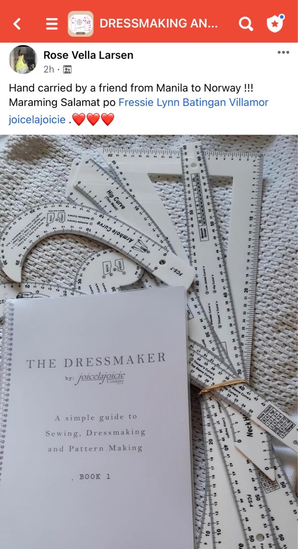 Tailor rulers and Dressmaking Pattern Guide by JoiceLaJoicie, Hobbies ...