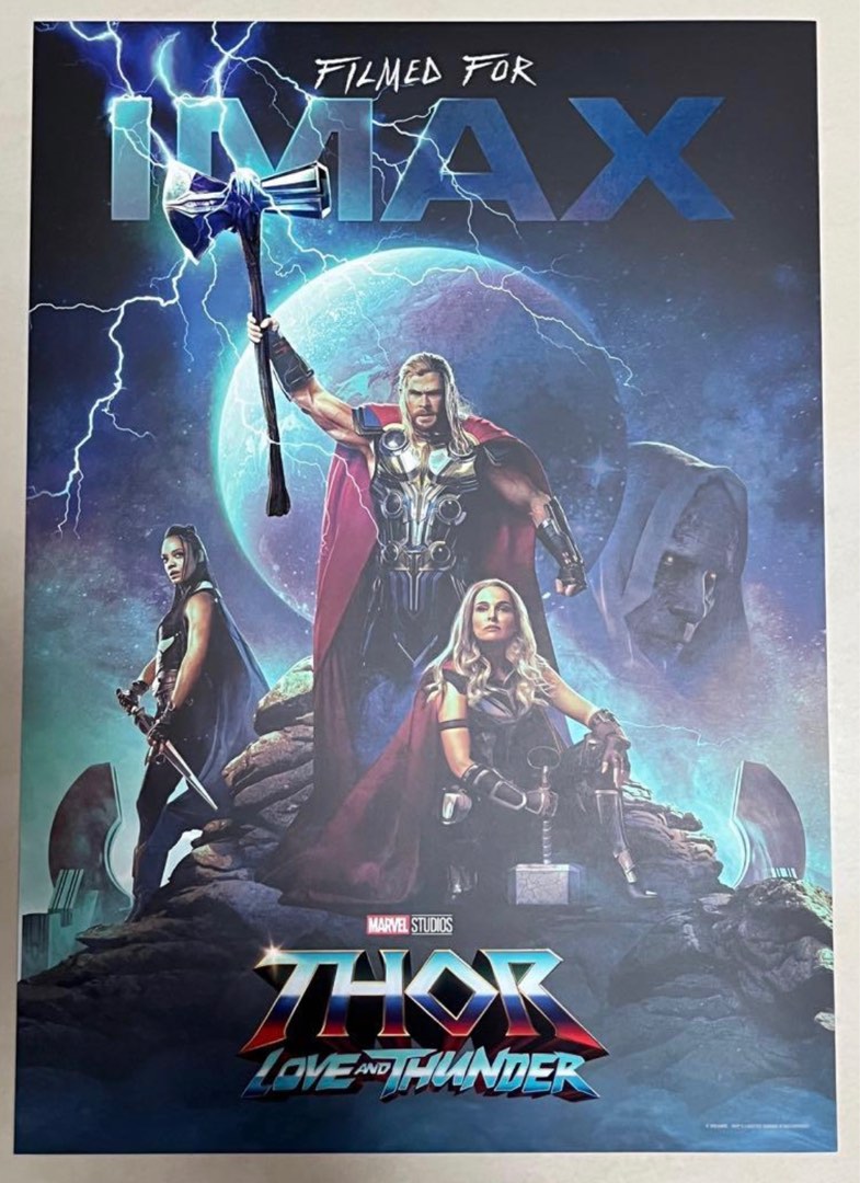 THOR Love and Thunder IMAX Poster, Hobbies & Toys, Memorabilia & Collectibles, Fan Merchandise ...