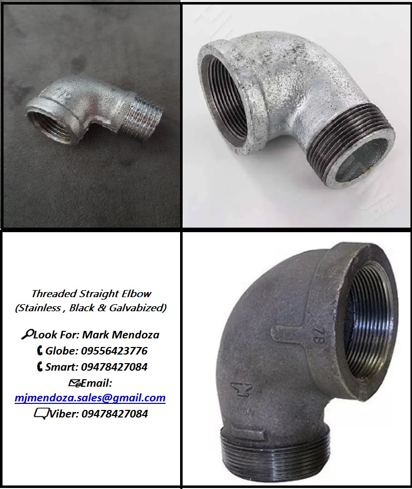 Threaded Straight Elbow, Commercial & Industrial, Industrial Equipment ...