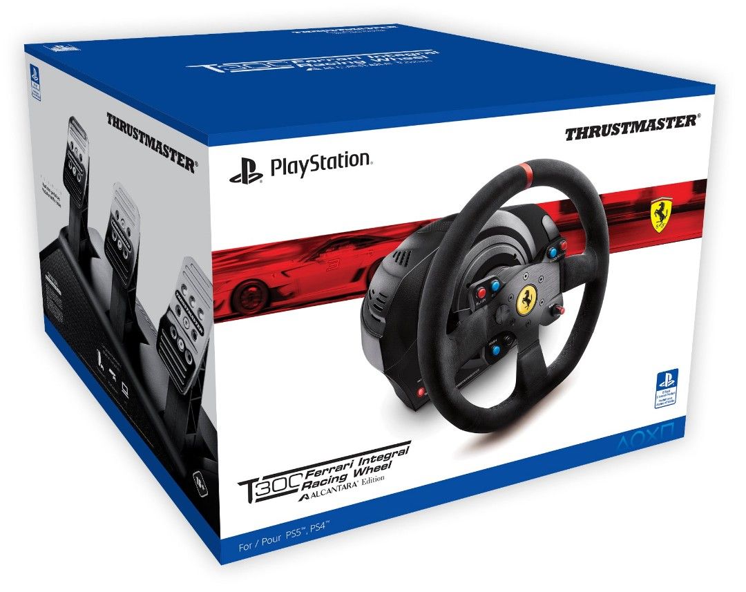(NEW) Thrustmaster T300 Ferrari Integral Racing Wheel Alcantara Edition ...