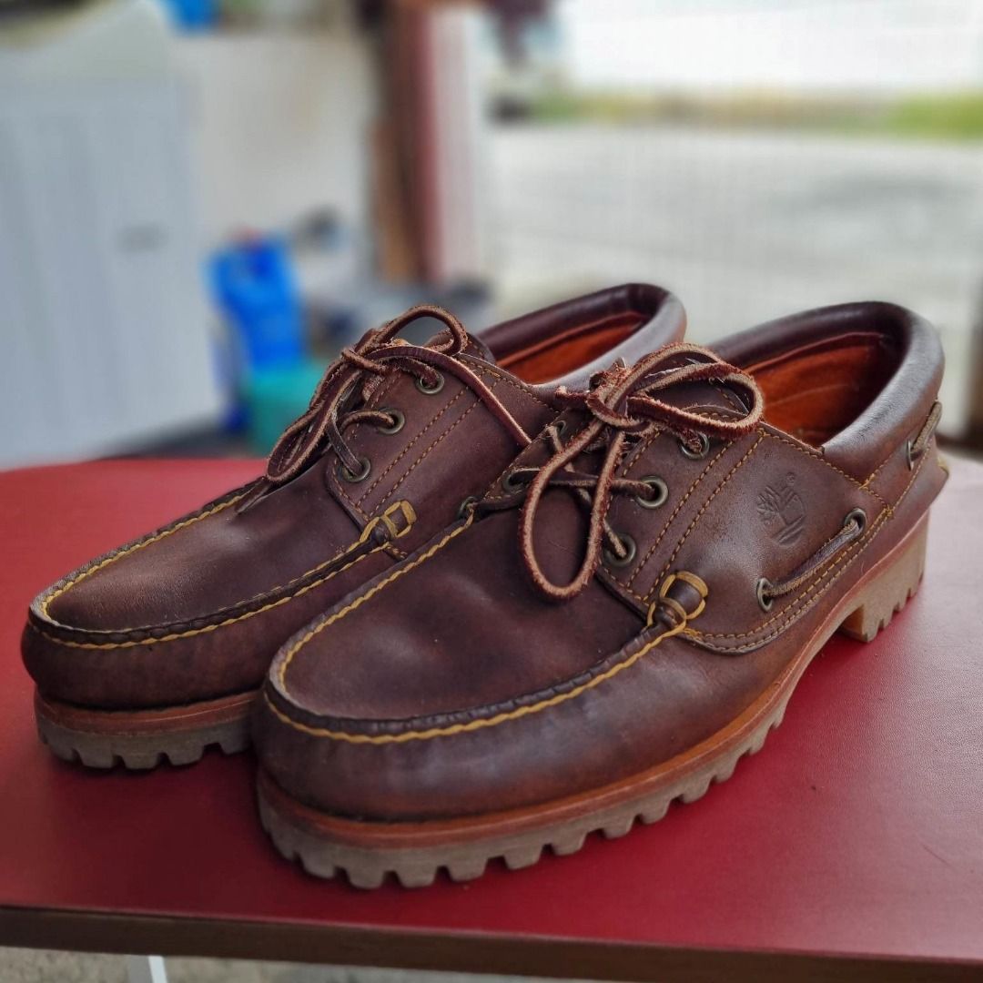 Timberland 3-Eye Lug Handsewn Boat Shoes on Carousell