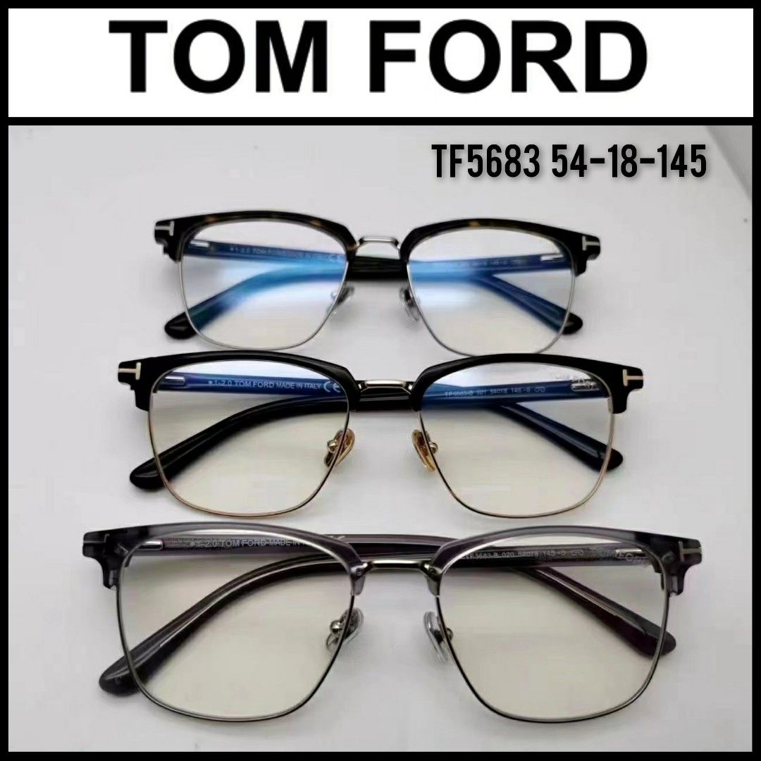 Tom ford tf5683 spectacles with clip on sunglasses, Men's Fashion ...