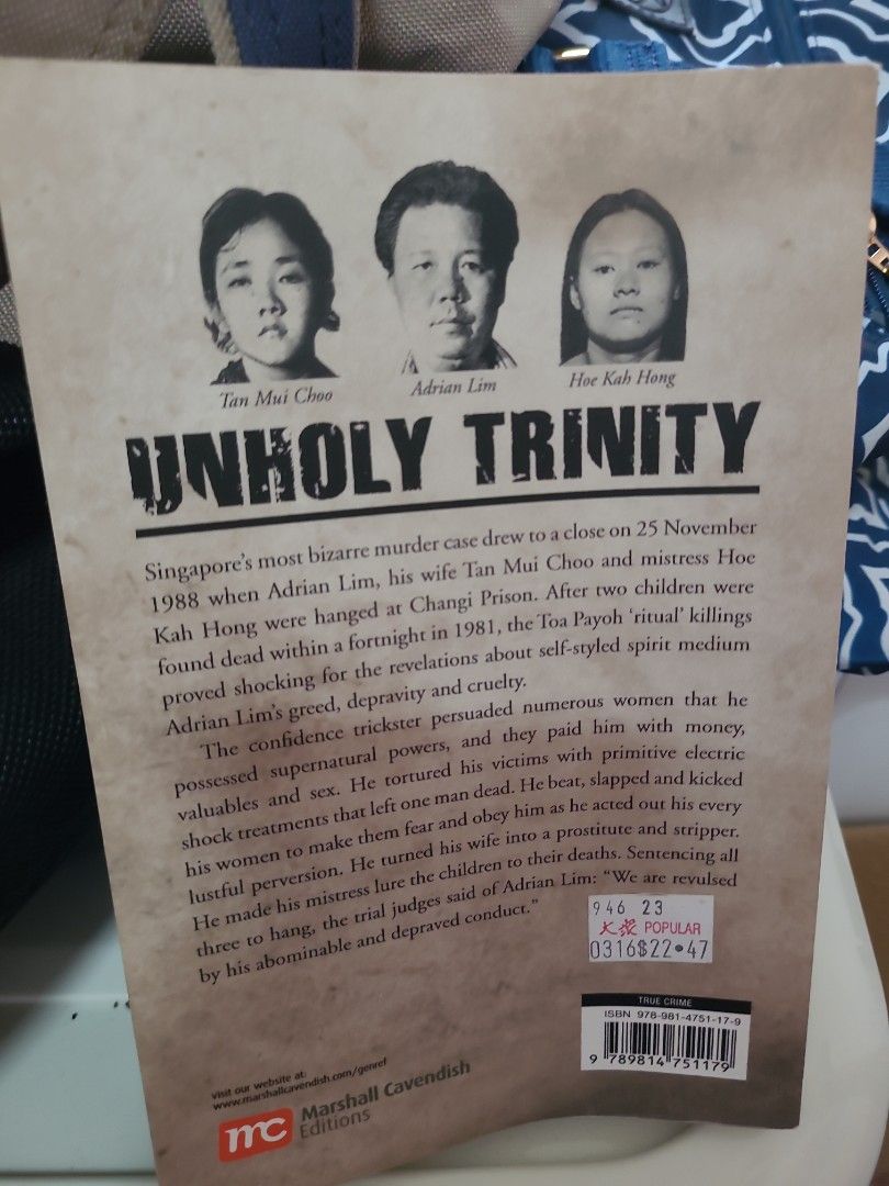 Unholy Trinity Book, Hobbies & Toys, Books & Magazines, Fiction & Non ...