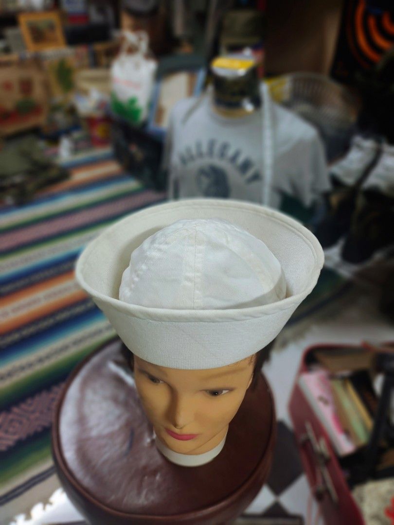 US navy dixie cup sailor hat, Men's Fashion, Watches & Accessories, Cap ...