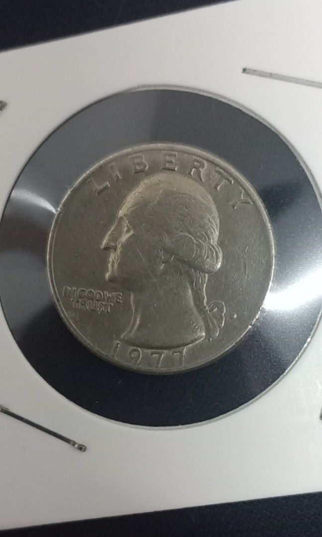 USA Quarter Dollar 1977, Hobbies & Toys, Collectibles & Memorabilia, Currency on Carousell