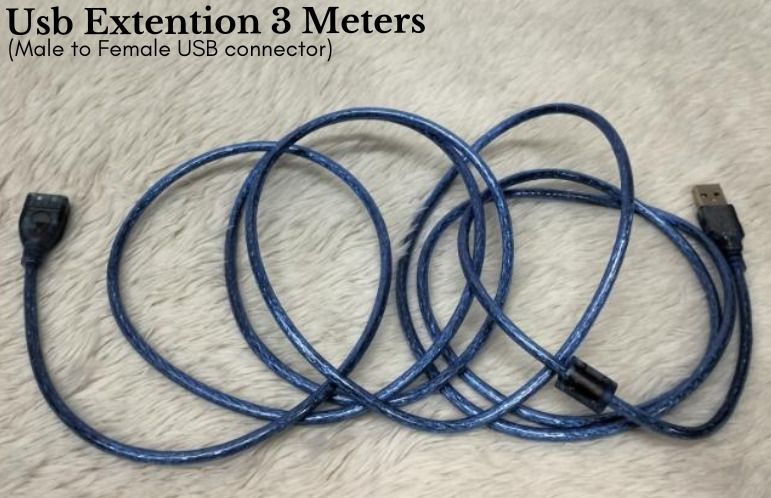 Usb Extention 3 Meters (Male USB connector to Female USB connector ...