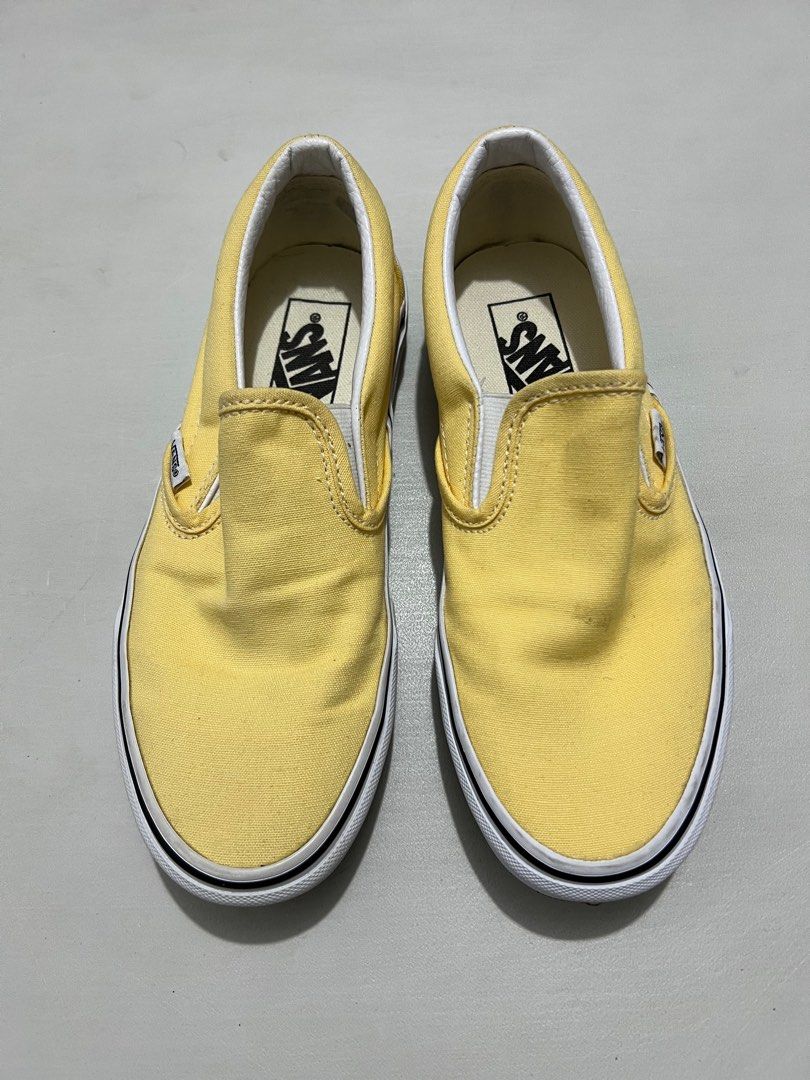 Vans Classic Slip On in yellow, Women's Fashion, Footwear, Sneakers on ...
