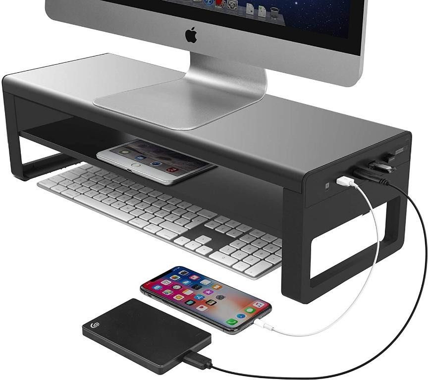Vaydeer Monitor Riser with USB 3.0 Hub, Computers & Tech, Parts ...