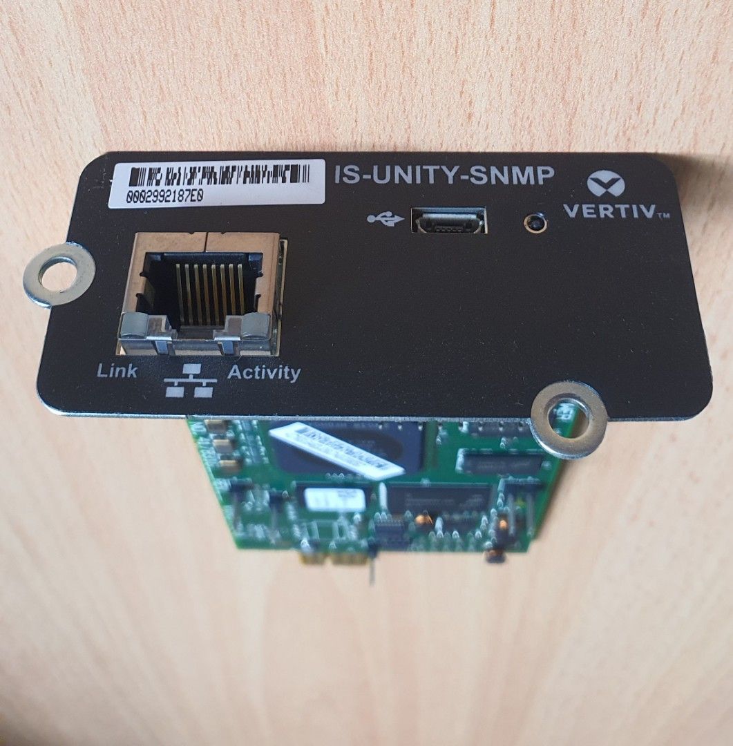 Vertiv IS-UNITY-SNMP, Computers & Tech, Parts & Accessories, Other ...