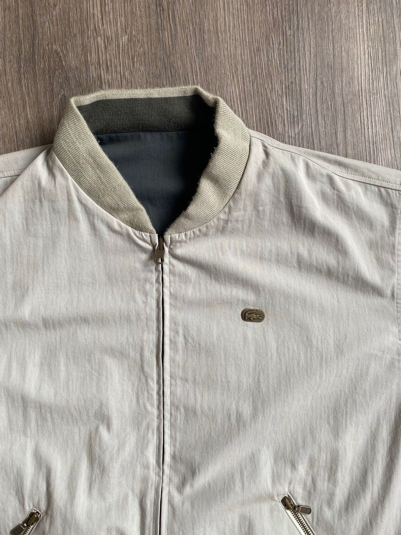 Vintage 90s Lacoste Bomber Jacket, Men's Fashion, Coats, Jackets and Outerwear on Carousell