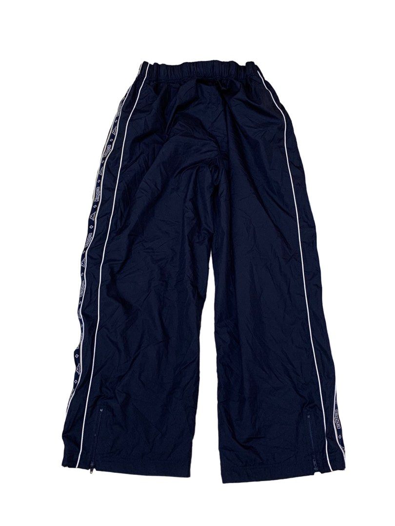 Vintage kappa parachute track pants, Men's Fashion, Bottoms, Trousers on Carousell