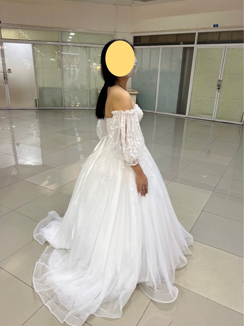 Joseph Libiran Wedding Gown Off-shoulder corset type on Carousell