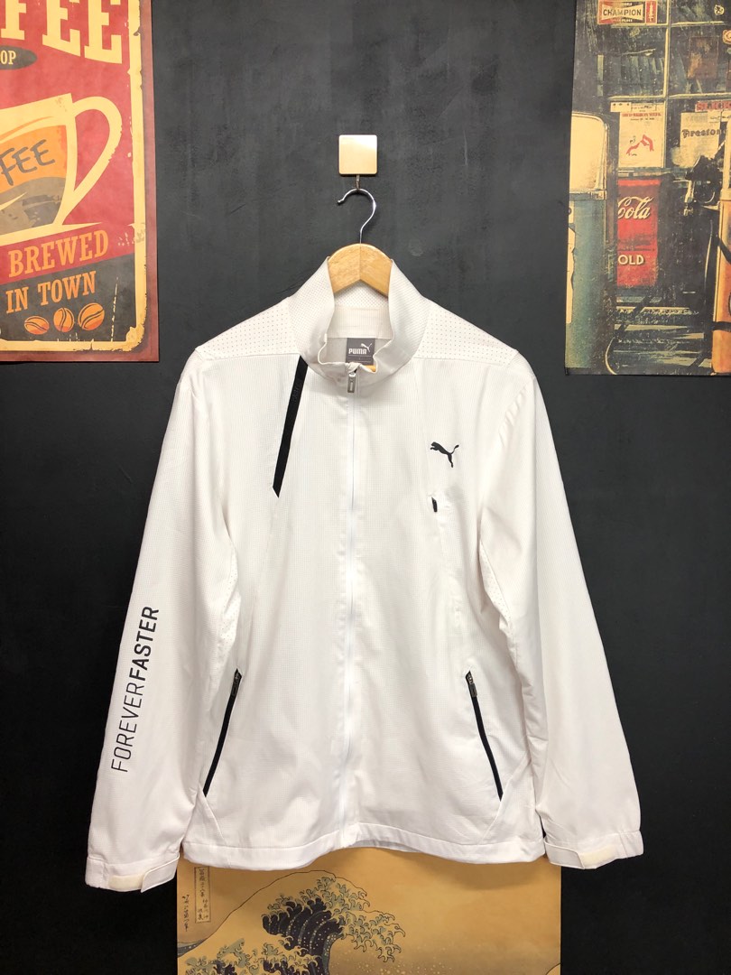 WHITE PUMA WINDBREAKER | SEARCHABLE QR CODE, Men's Fashion, Coats ...