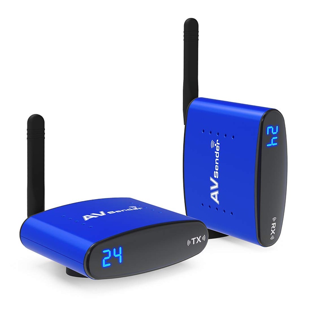 Wireless Audio Transmitter & Receiver 24 Channels with IR Remote ...