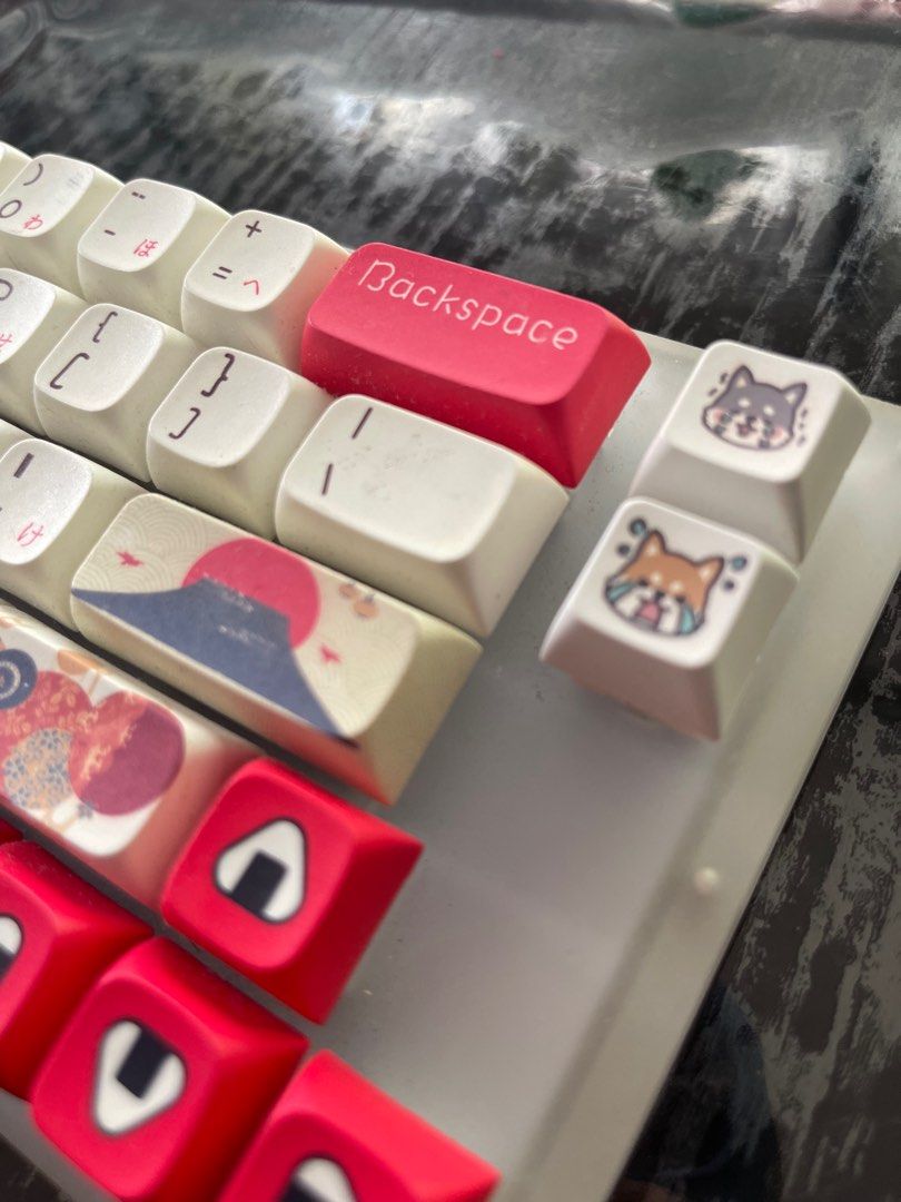 Wormier K66 AKKO Jelly white RGB Hotswappable mechanical keyboard ...