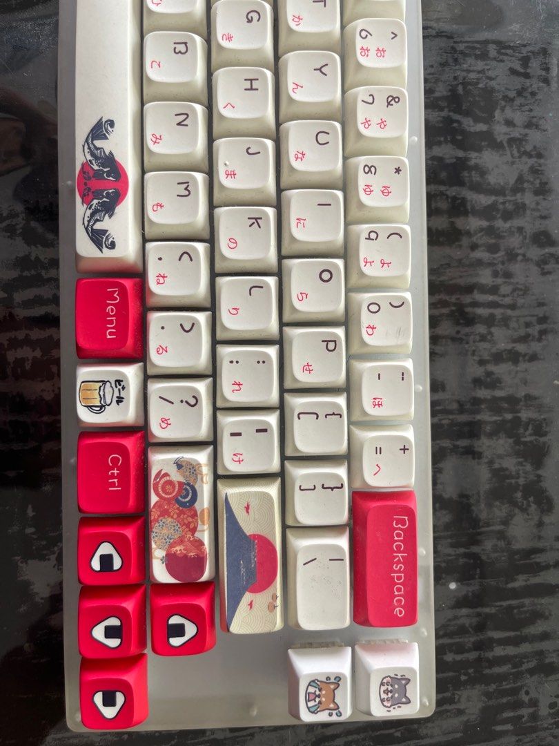 Wormier K66 AKKO Jelly white RGB Hotswappable mechanical keyboard ...