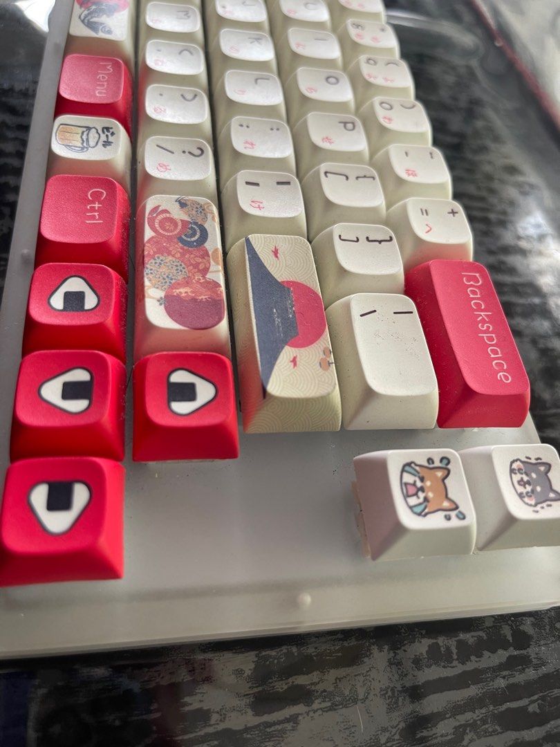 Wormier K66 AKKO Jelly white RGB Hotswappable mechanical keyboard ...