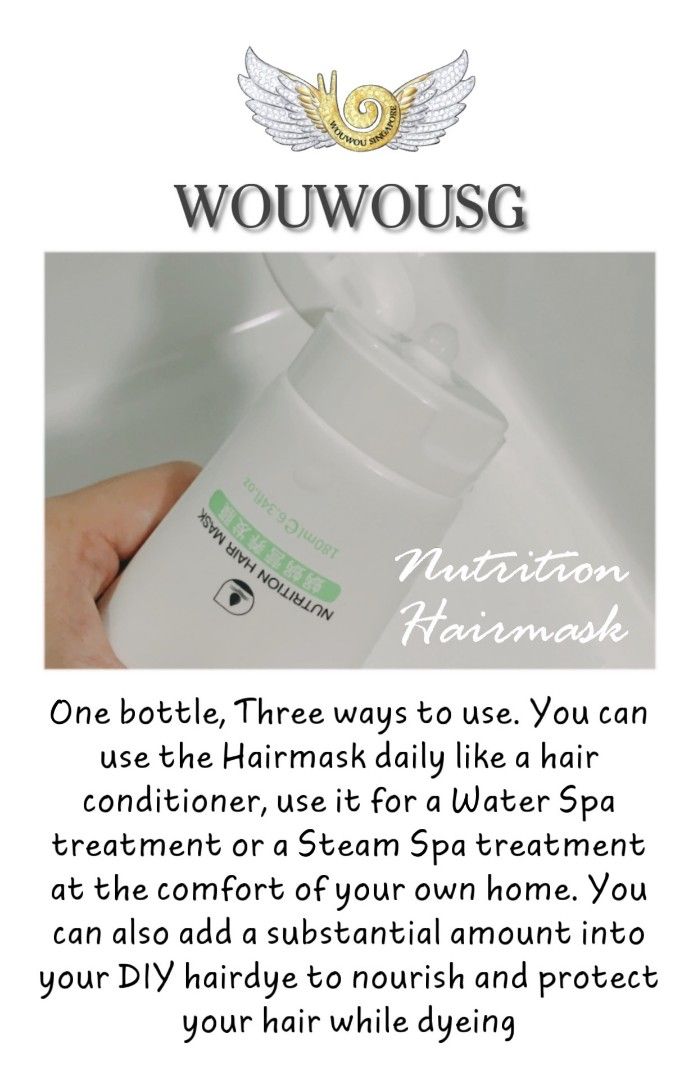 Wou Wou Hair Mask, Beauty & Personal Care, Hair on Carousell