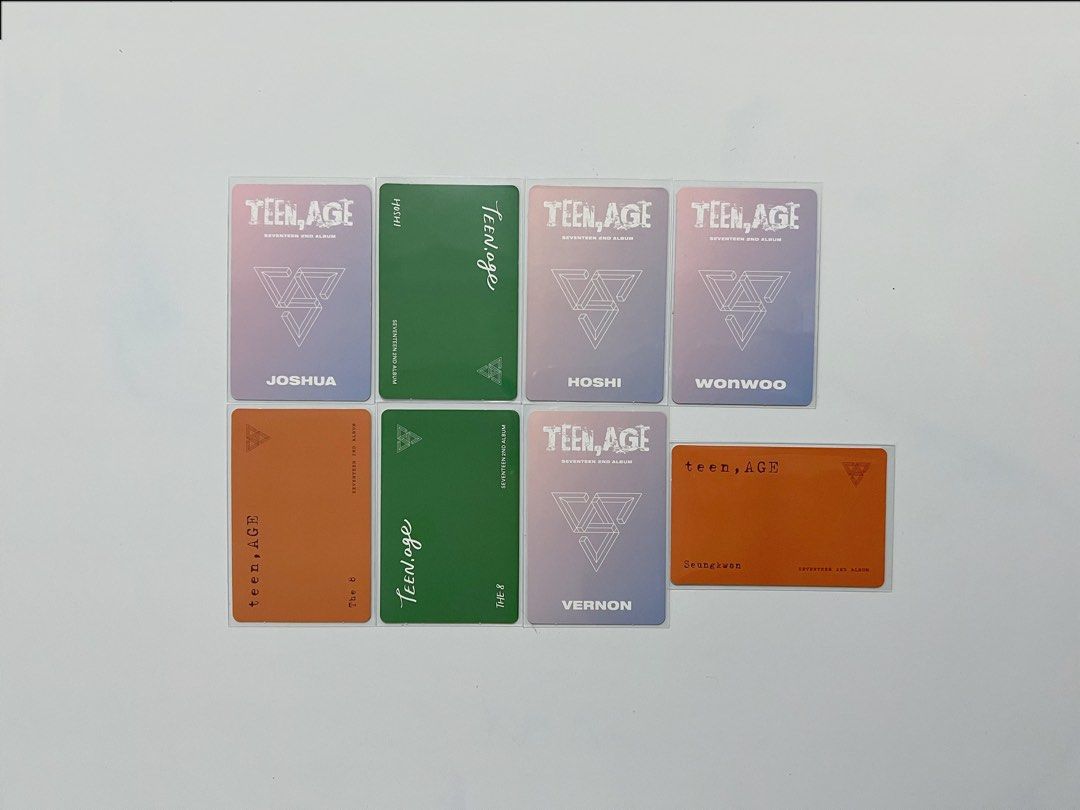[WTS] Seventeen svt teenage teen,age album pc photocards scoups ...